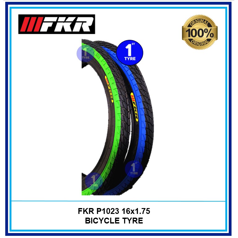 FKR BICYCLE TYRE 16" (Tayar FKR Luar Basikal Size 16X1.75 (WITH COLOUR ...
