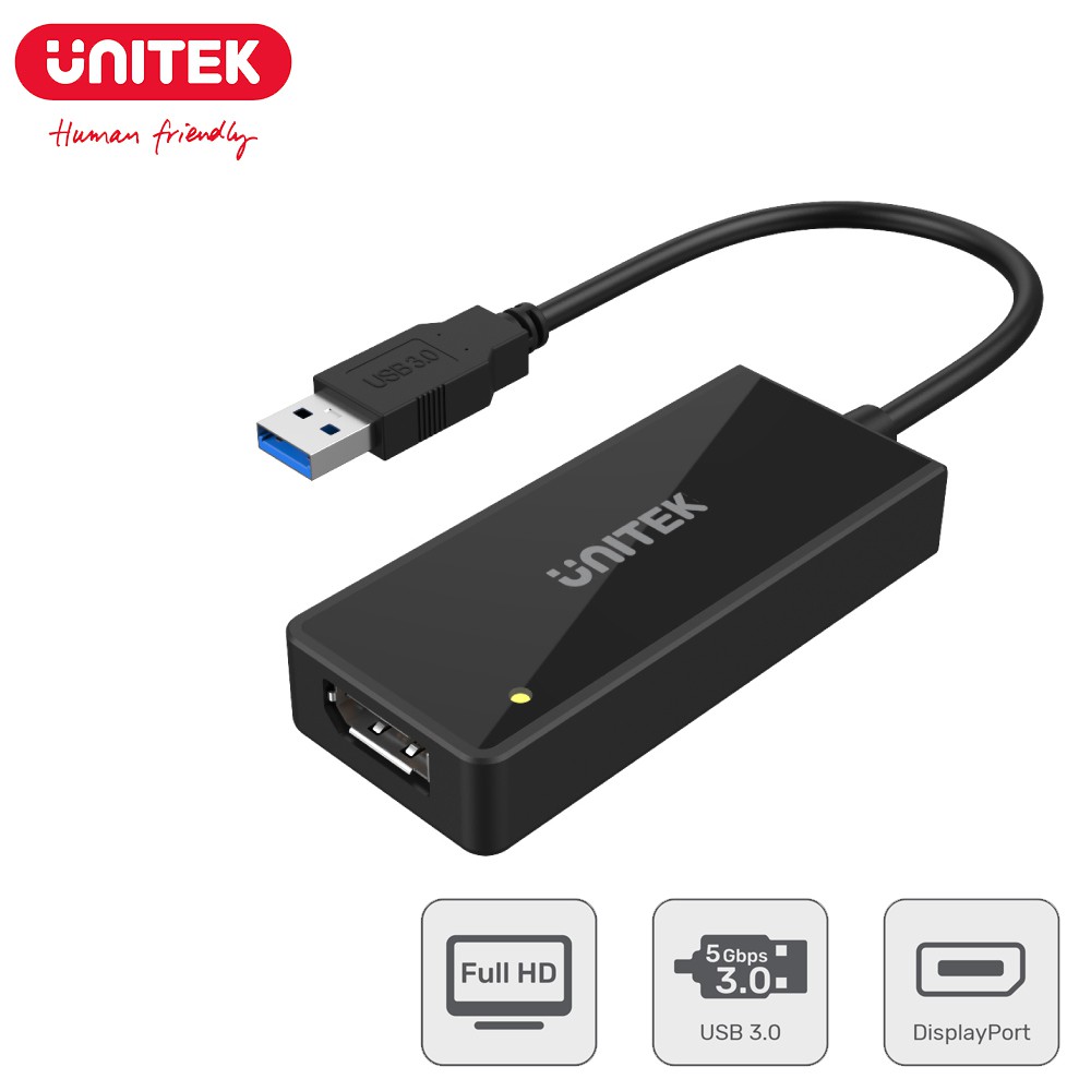 Unitek USB 3.0 To DisplayPort Converter Audio/Video Connection and ...