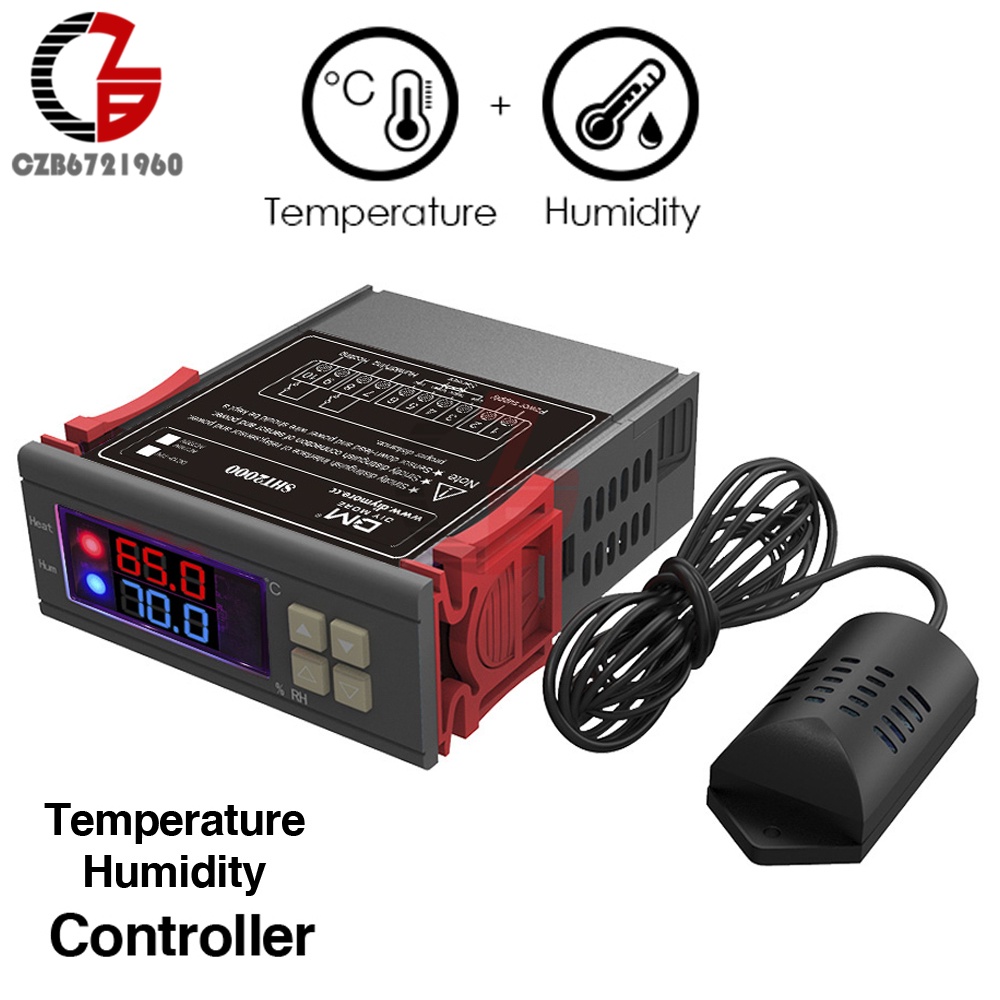 STC-1000 STC-3008 110V 220V LED Digital Temperature Humidity Controller ...