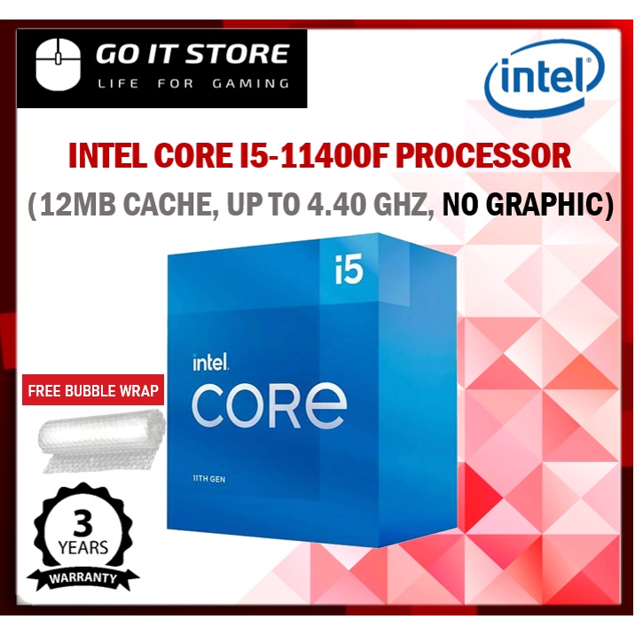 INTEL CORE I5-11400 /I5-11400F (NO GRAPHIC) DESKTOP PROCESSOR (12M ...