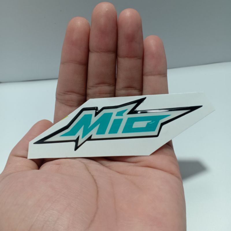 Mio logo flexible resin embossed sticker Emblem | Shopee Malaysia