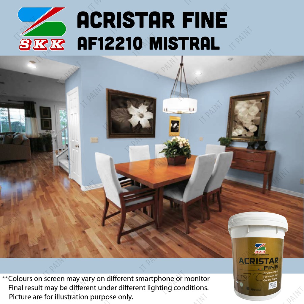 [7 Liter] SKK Acristar Fine Emulsion Paint for Interior Wall and ...