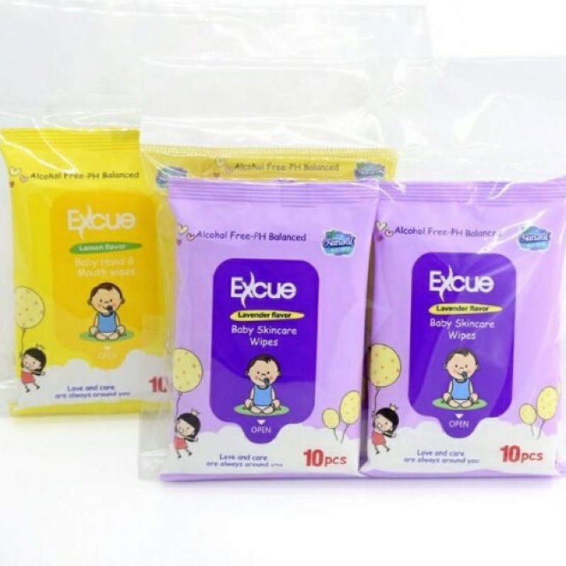 [EXCUE] BABY WIPES TISSUE - 4 PACK COMBO | Shopee Malaysia