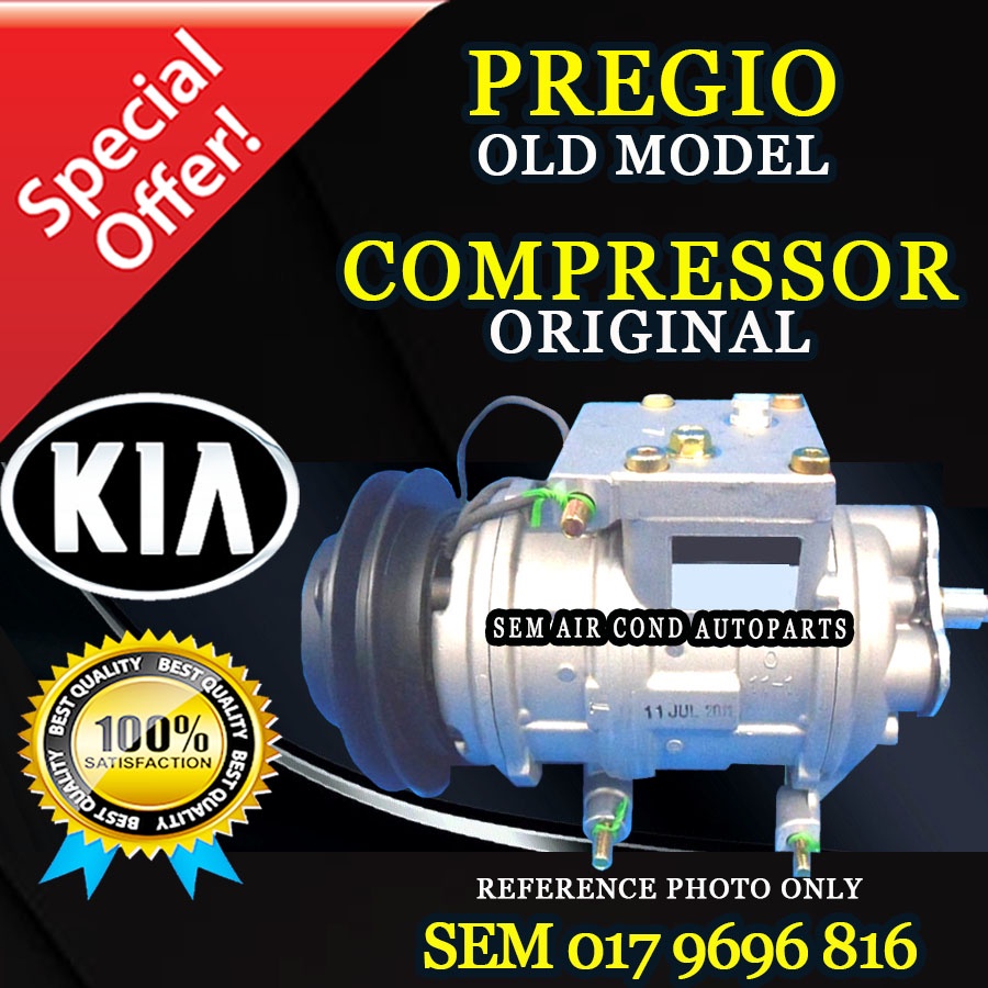 KIA PREGIO OLD MODEL ORIGINAL COMPRESSOR/ KOMPRESOR (CAR AIRCOND SYSTEM ...