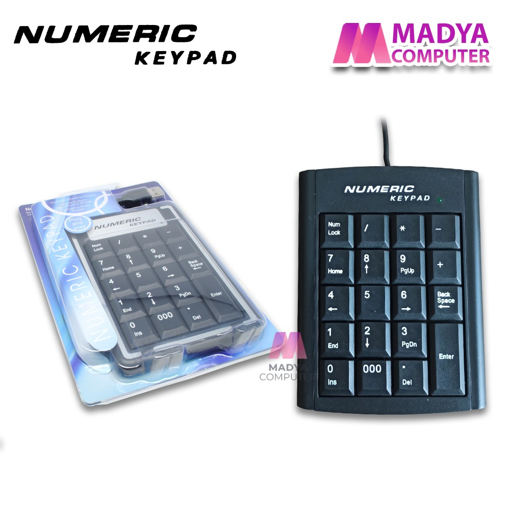 Usb Numeric Keyboard - Numerical Typewriter | Shopee Malaysia