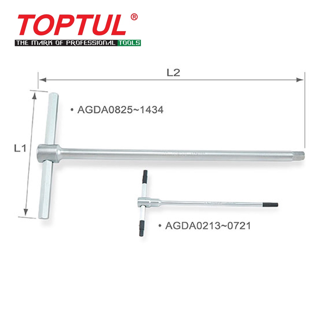 TOPTUL T-Type Hex Key Wrench AGDA/AGDB Series | Shopee Malaysia