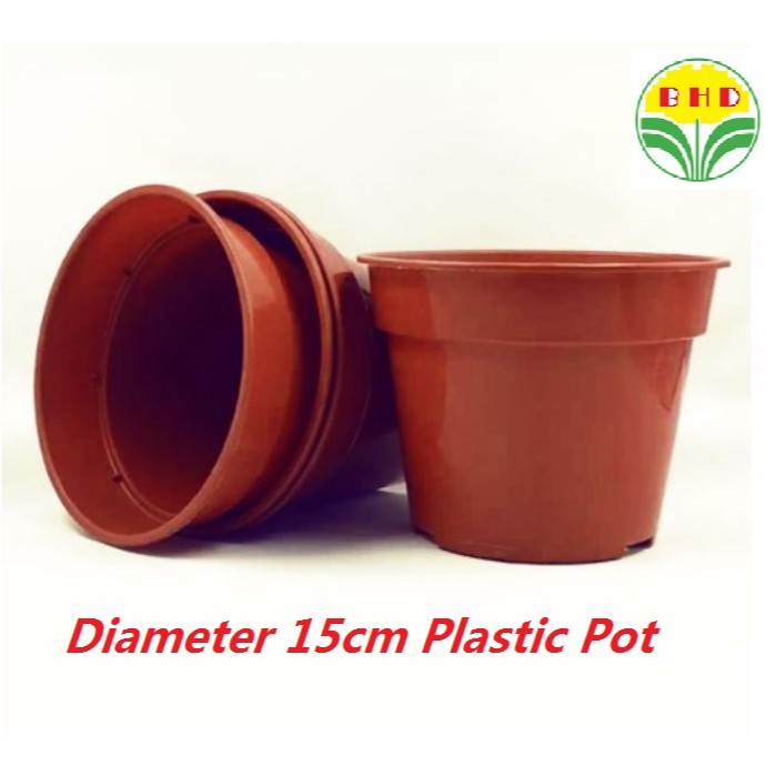 15 cm Flower Pot Plastic Flower Pot Nursery Pot Diameter 15cm Pasu ...