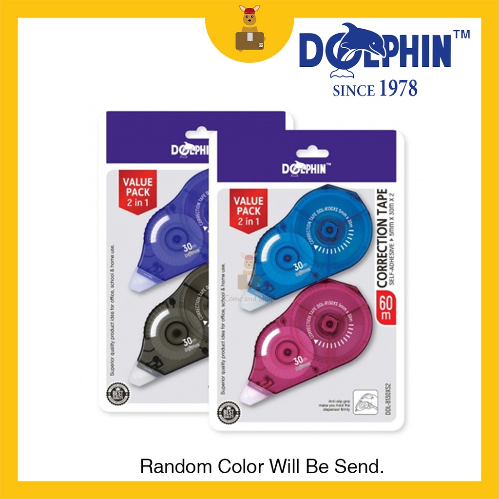 Dolphin Correction Tape Office Stationery Writing Instrument Student ...