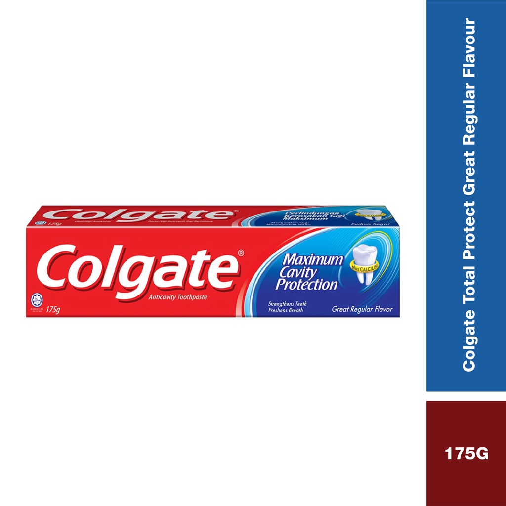 Colgate Total Protect Great Regular Flavour (175g) | Shopee Malaysia