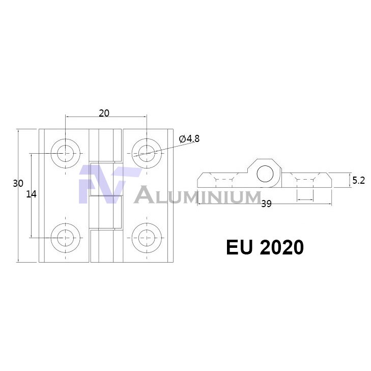 Aluminum Profile Metal Hinges Door Hinge Zinc Alloy For Aluminum ...