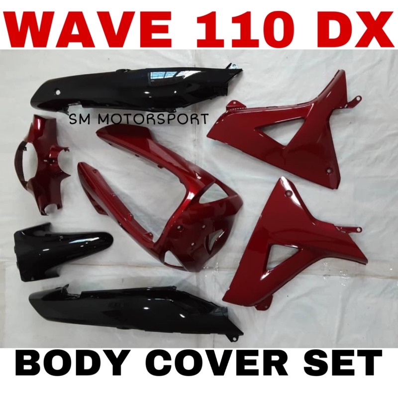HONDA WAVE 110 DX DRMK RED BODY COVER SET 100% ORIGINAL HONDA | Shopee Malaysia