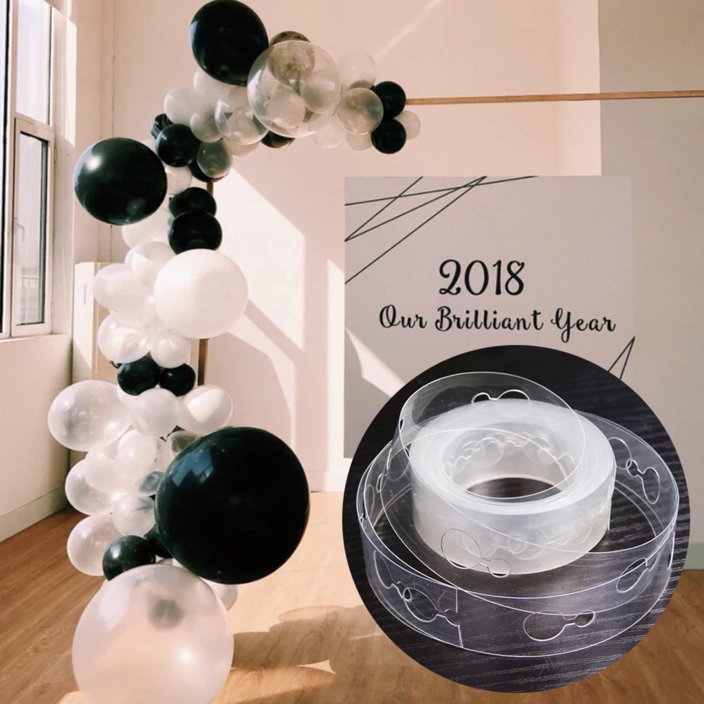 5M Balloon Chain Double Hole Happy Birthday Party Decoration Wedding ...