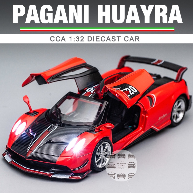 CCA 1:32 Pagani Huayra Car Models Alloy Diecast Toy Vehicle Doors ...