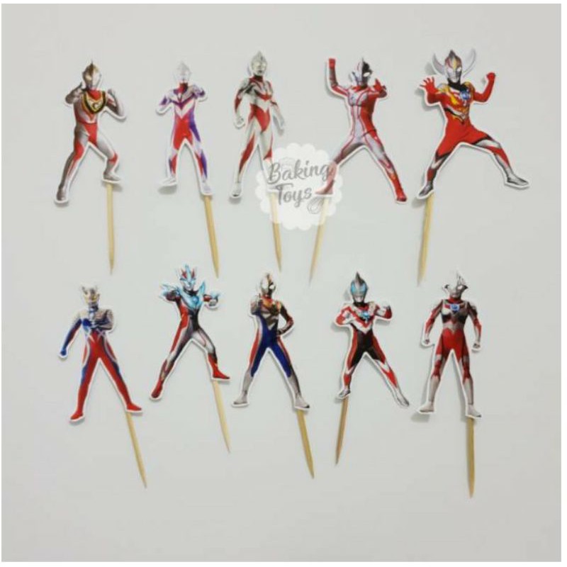 Ultraman Birthday Cupcake Topper / Birthday Cupcake Cake Decoration ...