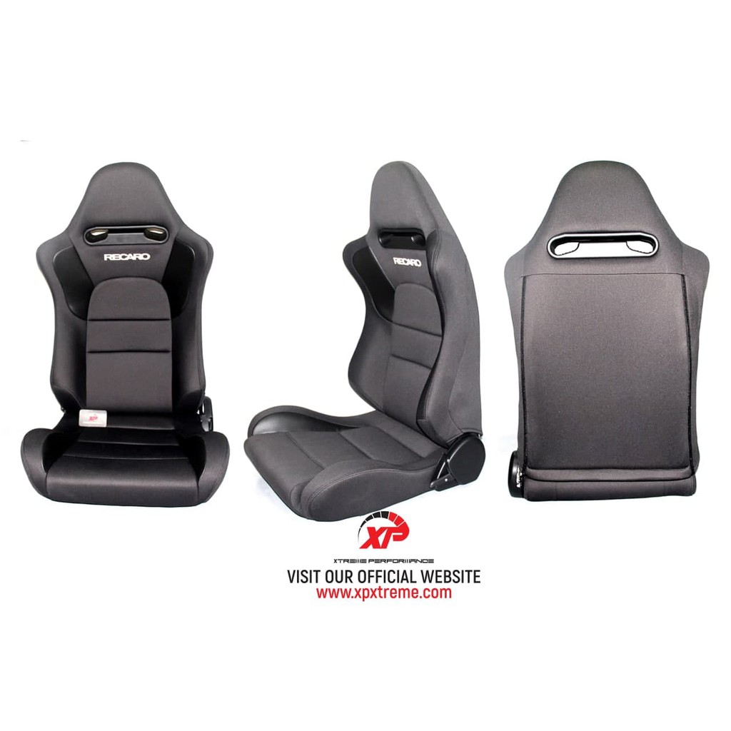 SEAT SEMI BUCKET RECARO EVO 8 FULL BLACK NO RAILING 1PAIR [L] | Shopee ...