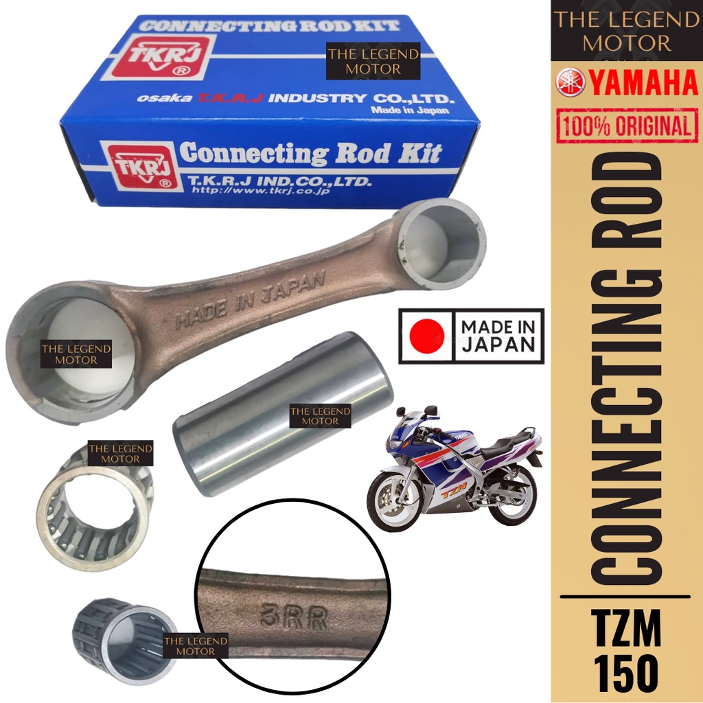 TKRJ Japan Connecting Rod 100% Original Yamaha RXZ Y125ZR LC135 Y15ZR ...