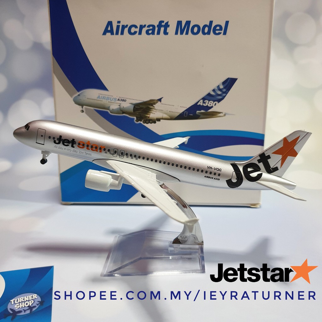 NEW Jetstar Airbus A320-232 Aircraft Model 20CM Die-cast Metal Airplane ...
