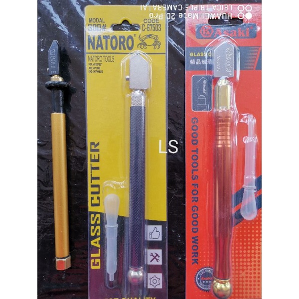 ORIGINAL ASAKI / NATORO / BOHLE GLASS CUTTER pemotong cermin cutter ...