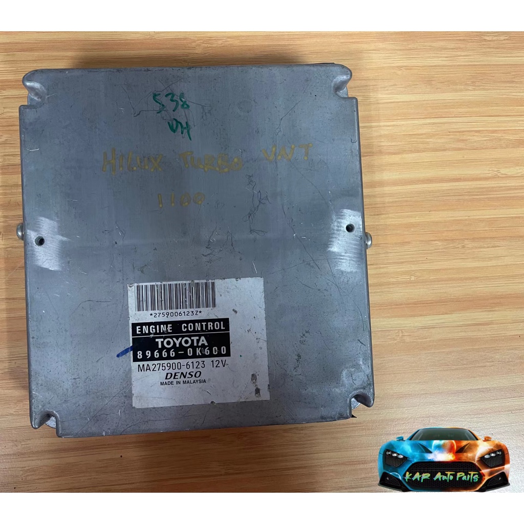 TOYOTA HILUX ENGINE ECU (89666-0K600) Accessories | Shopee Malaysia