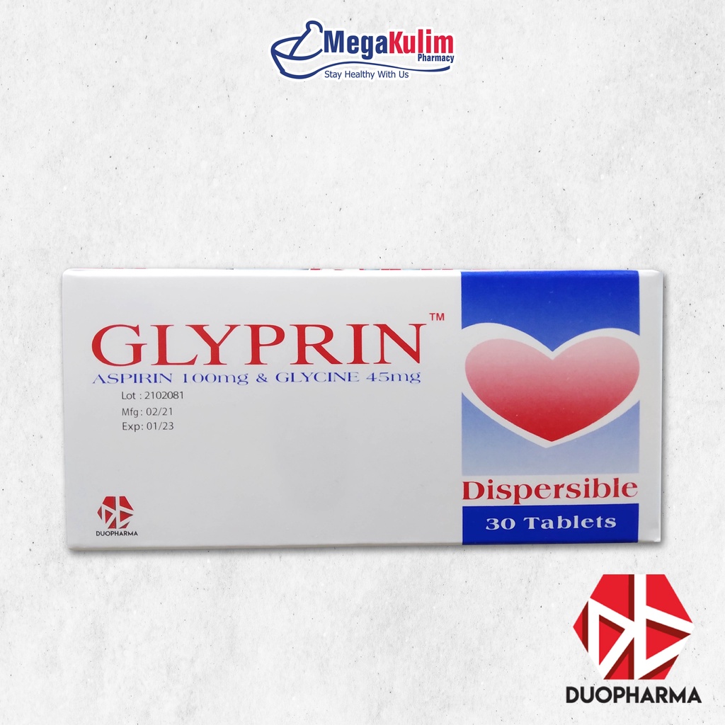 Glyprin Dispersible 100/45mg 30’s | Shopee Malaysia