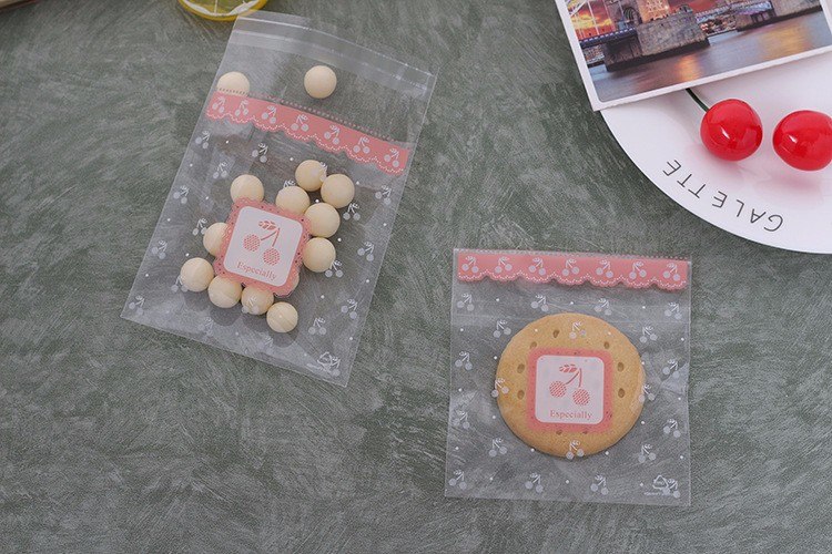 (S) 100pcs Cherry Sweet Kuih Raya Wrapper, Cookies Packaging, Birthday ...