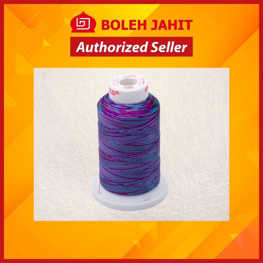 Gunold Embroidery SULKY 40, 1000m, Ombre + Multicolor - 2204 | Shopee ...