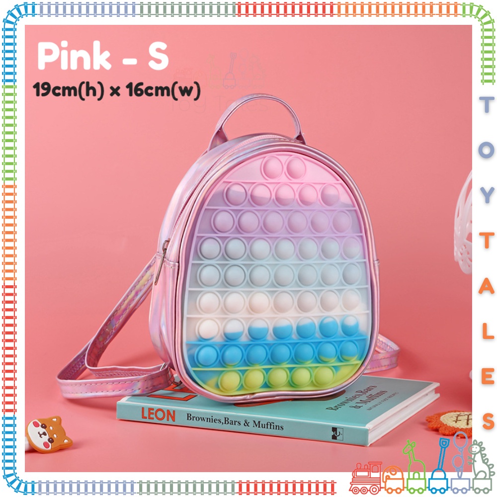 GIRLS POP IT BACKPACK Unicorn [ 3 Sizes ] Beg Galas Budak Perempuan ...