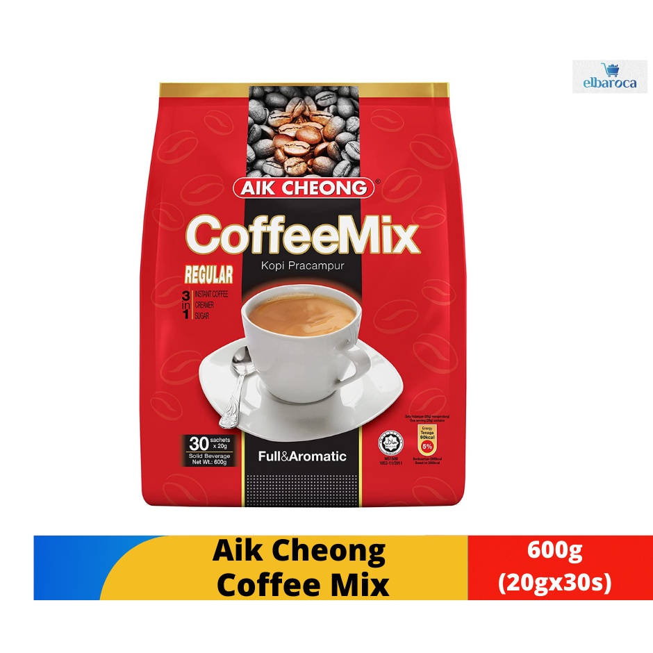 Aik Cheong Instant 3 in 1 Coffee Mix Campuran Minuman Kopi 600g. (20g.x30 Sachets) | Shopee Malaysia
