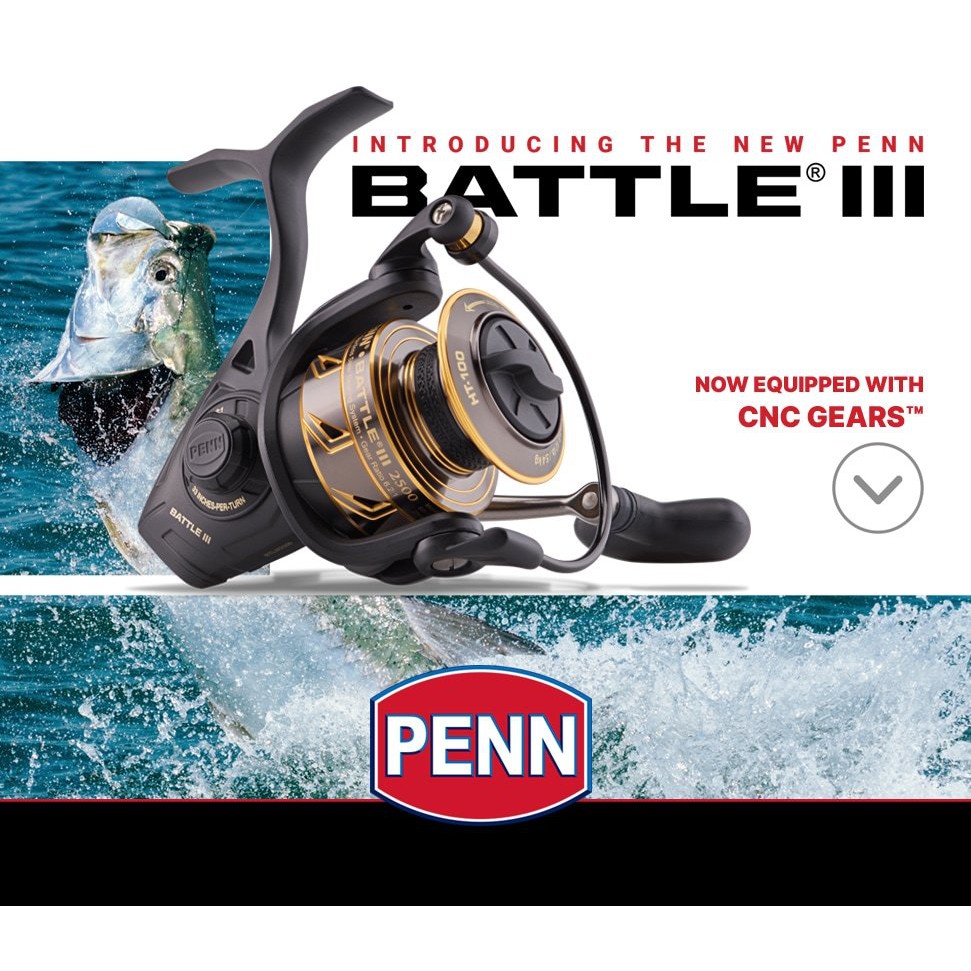 PENN 20 PENN BATTLE III 1000-10000 SPINNING REEL | Shopee Malaysia