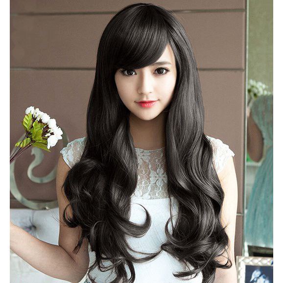 Natural Color Wigs/Full Lace Wigs, Korean Women's Fashion with Long ...