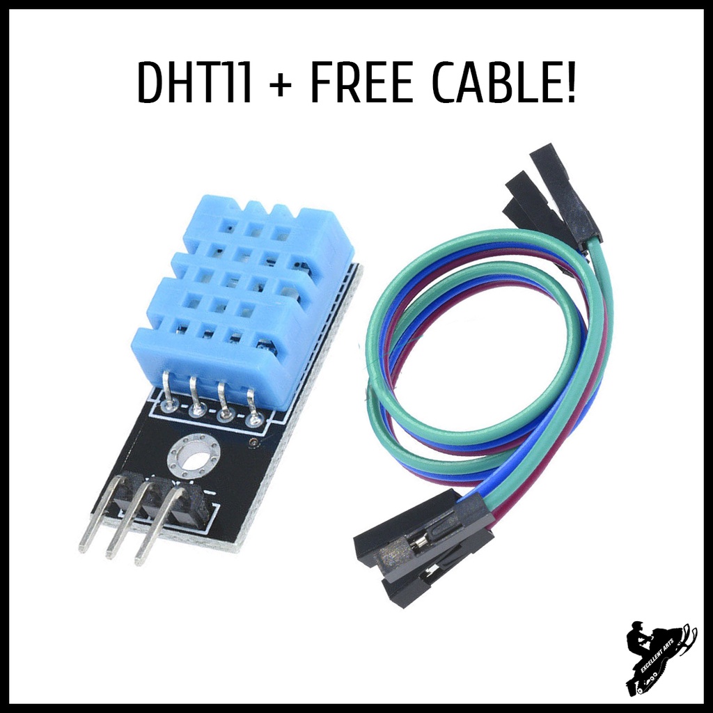 DHT11 DHT22 AM2302 High Accuracy Temperature and Humidity Sensor Module with FREE CABLE | Shopee ...