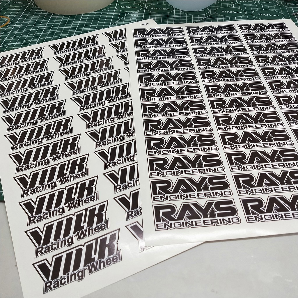 RAYS VOLK RACING STICKER SPORT RIM / STICKER RIM | Shopee Malaysia