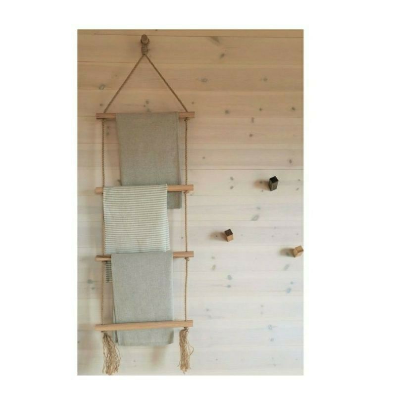Ladder Hanger Rope Ladder/Hanging Rack/Hijab And Velvet Holder | Shopee ...