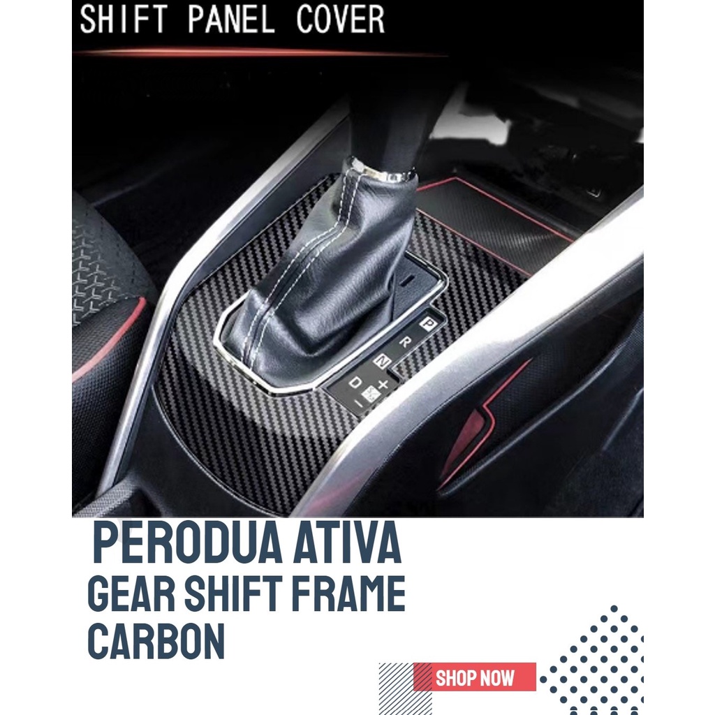 PERODUA ATIVA GEAR SHIFT PANEL COVER (CARBON) | Shopee Malaysia