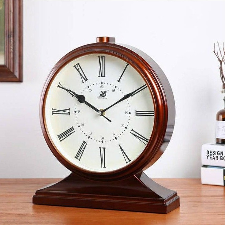 🐤MyDeko Jam Meja Antik Style Antique Table Clock Design Baosheng ...