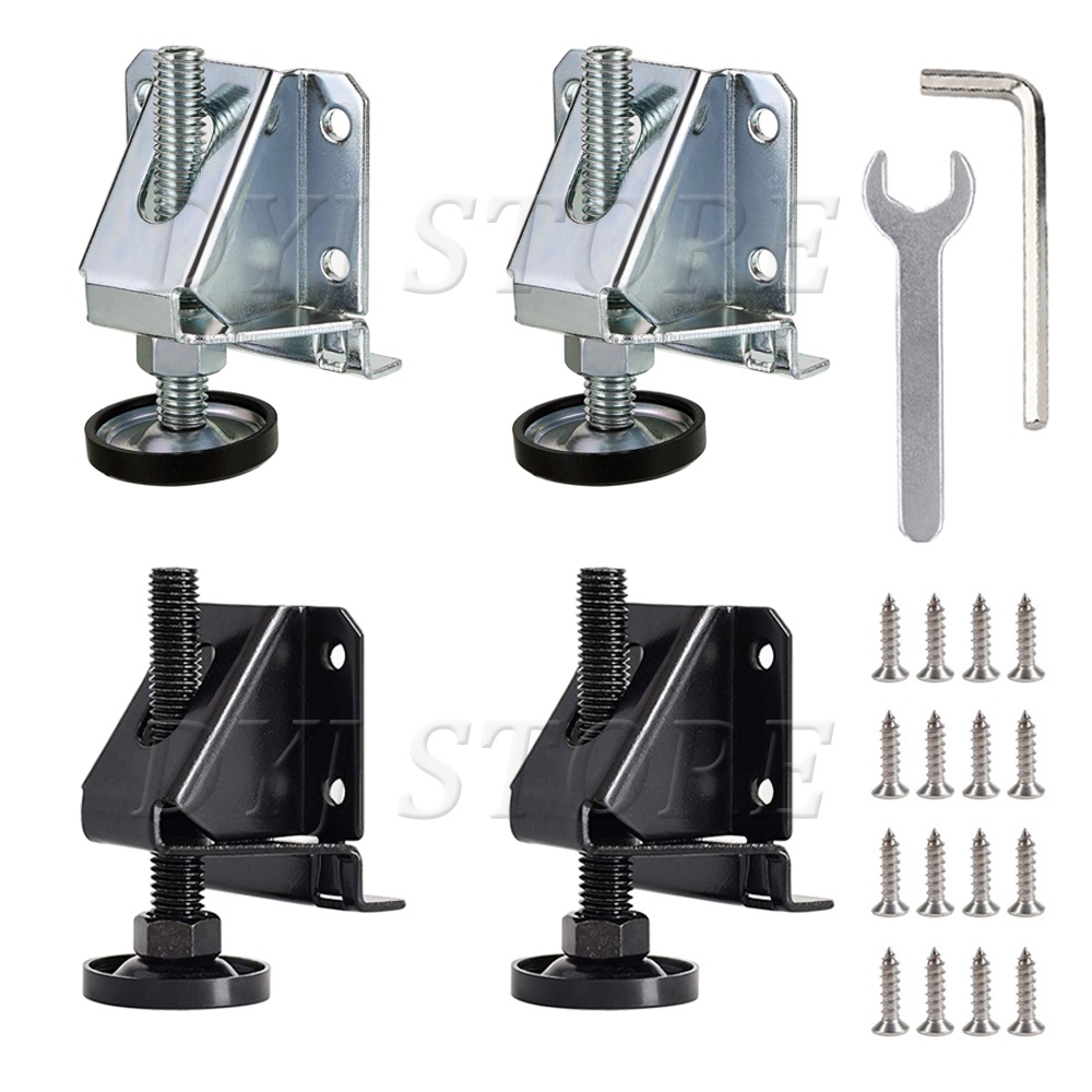 1/2/4 Pack Heavy Duty Furniture Levelers, Adjustable Height Leveling ...