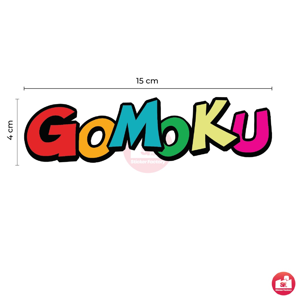 Sticker Pancing Gomoku Fishing stickers/Stiker fishing Gomoku Print and ...