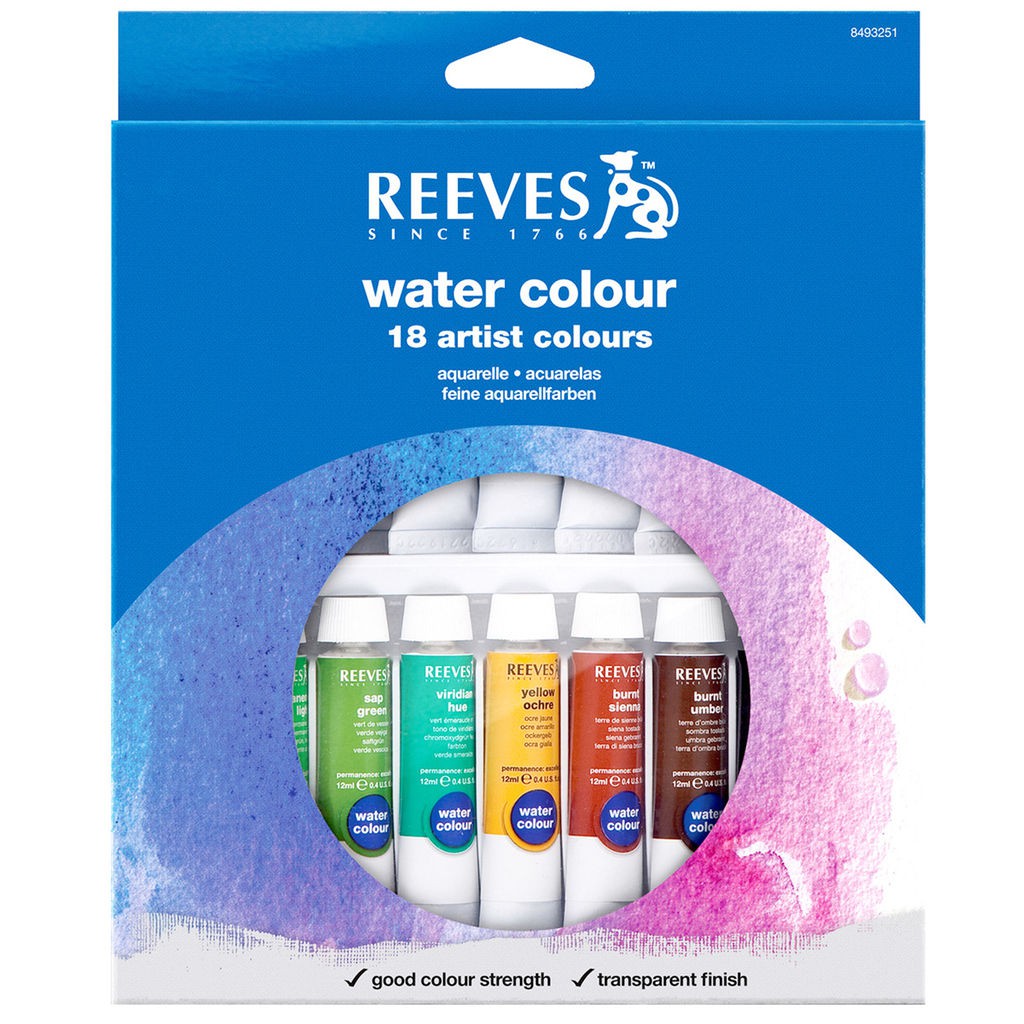 REEVES WATER COLOR (18COL X 10ml) | Shopee Malaysia