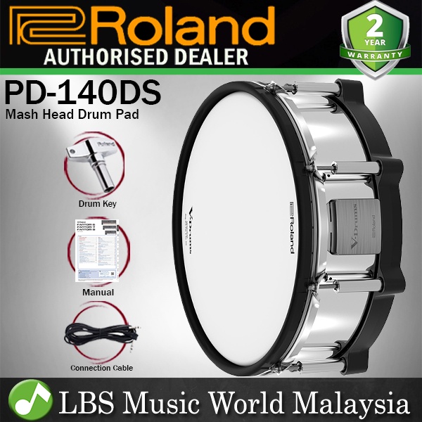 Roland PD-140DS 14'' Digital Snare Drum Pad with Multi Sensor Head and ...
