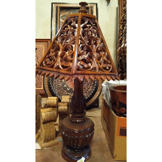 KAYU Teak Wood Room Lamp | Shopee Malaysia