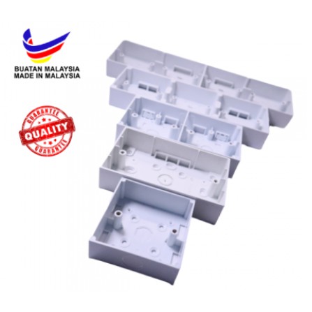 PVC Box Surface Type Nut Box/ Electrical Box/ Base 3x3 / 3x7 / 3x10 ...
