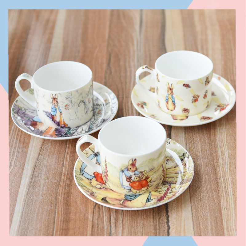 COD Peter Rabbit English Bone China Coffee Cup Saucer Afternoon Tea Cup ...