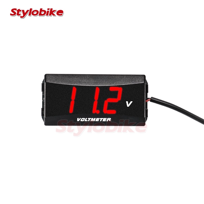 12V LED Digital Display Voltmeter Car Motorcycle Voltage Meter Volt ...