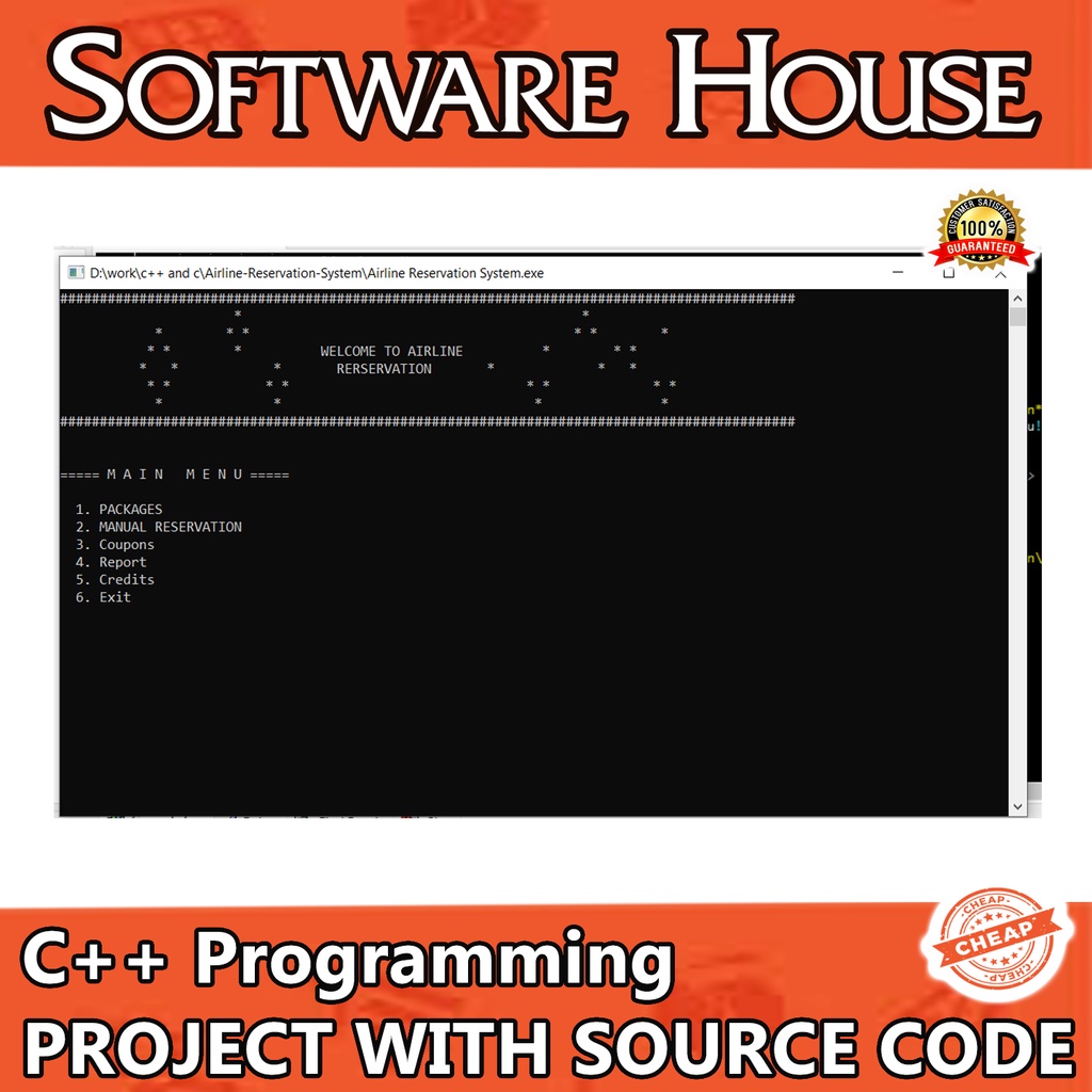 Airline Reservation In C++ Programming Project with Source Code ...