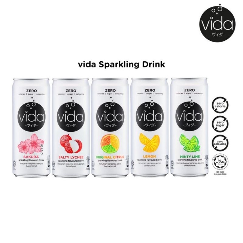 (# ready stock#)vida sparkling flavoured drink | Shopee Malaysia