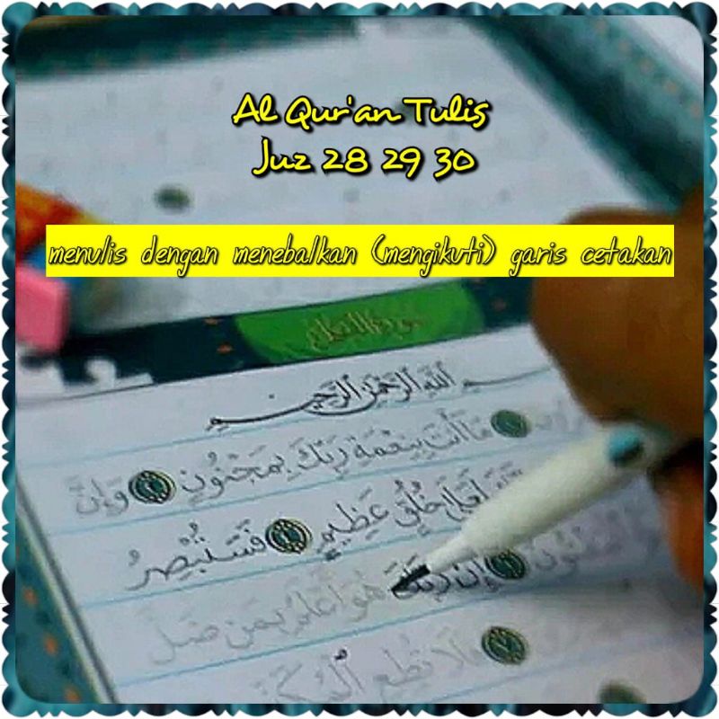 Al-Quran Write Juz 28 29 30 Self-Quran Writing Book | Shopee Malaysia
