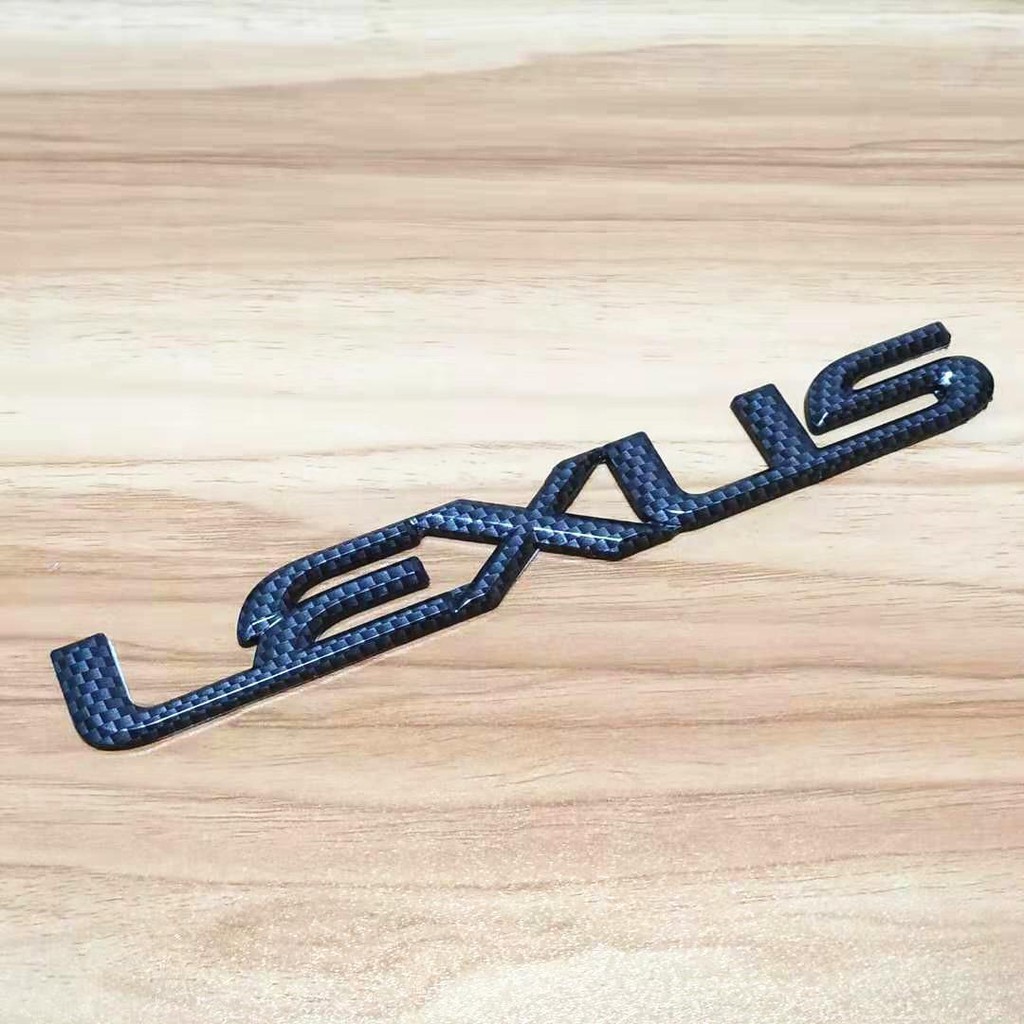 Carbon Fiber LEXUS Logo Rear Side Emblem Sticker Badge Decal | Shopee ...