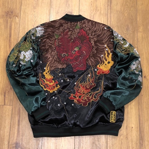(Original) Karakuri Tamashi Fire Oni Reversible Sukajan Jacket | Shopee Malaysia