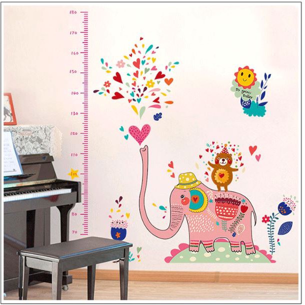 Height Measurement Wall Sticker~Elephant (Ready Stock) | Shopee Malaysia