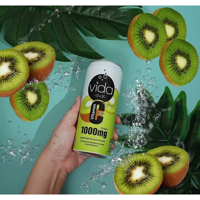 💥READY STOCK💥VIDA Vitamin C 1000MG Sparkling Drink 325ml🥝KIWI Flavour🥝 ...